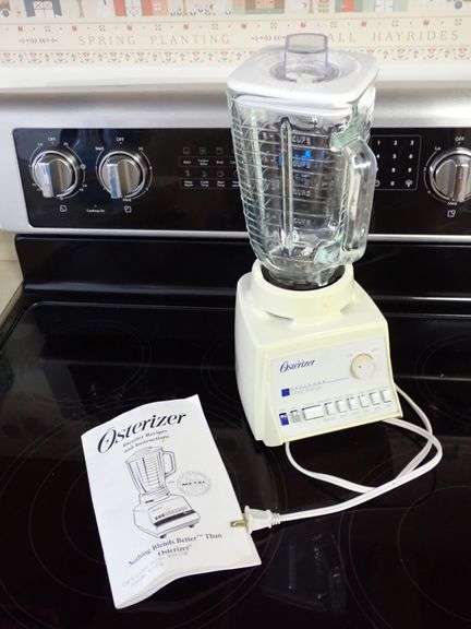 TESTED 1993 Osterizer Designer Dual Range Model 4102 - 8 Speed Glass ...