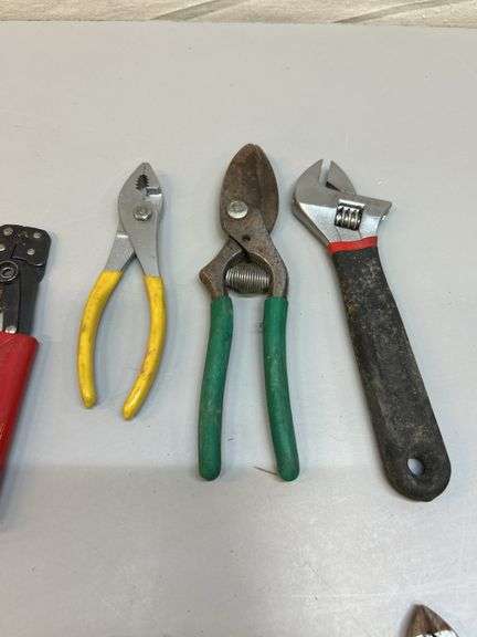 Assorted Hand Tools - Pliers, Wrenches, and Snips - Auction Ohio