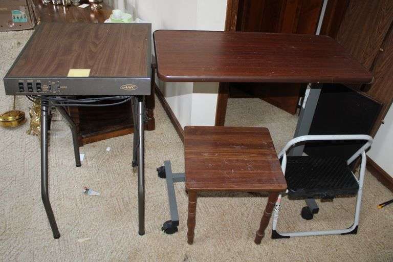 Media Stand, Tables & Step Stool - Auction Ohio