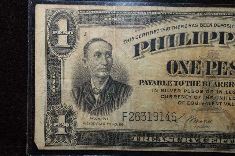 Philippines One Peso Note - Auction Ohio