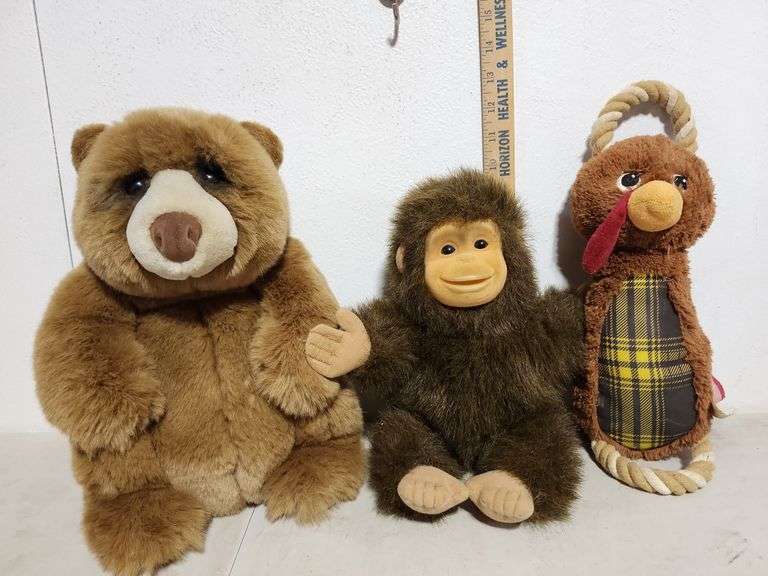 Bear, Monkey, & Dog Toy - Auction Ohio