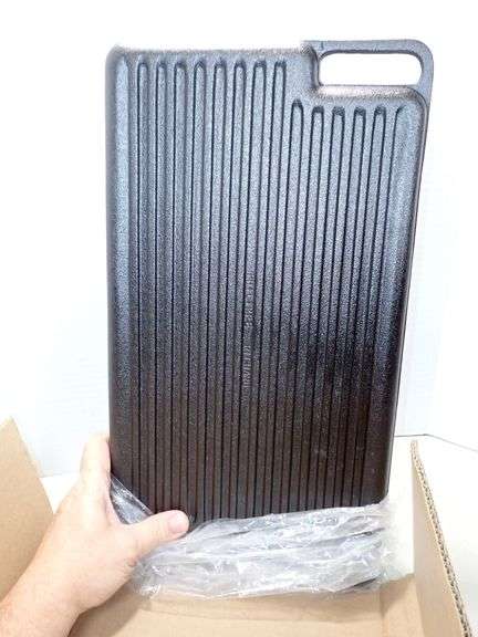 NEW Philippe Richard Collection Cast Iron Double Reverse Griddle ...