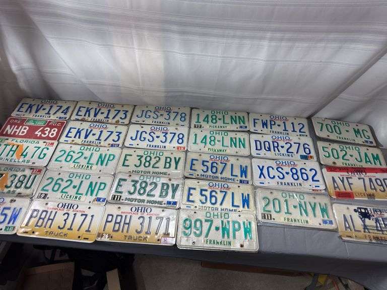 License Plates - Auction Ohio
