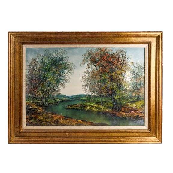Original Framed Landscape Painting - Auction Ohio
