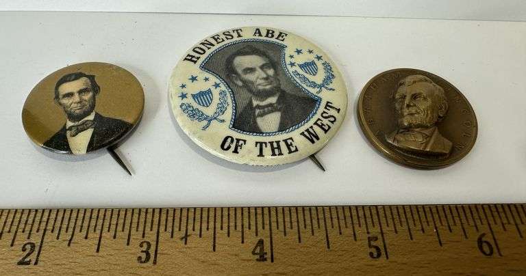 Abraham Lincoln Pins & Medal Lot - Auction Ohio