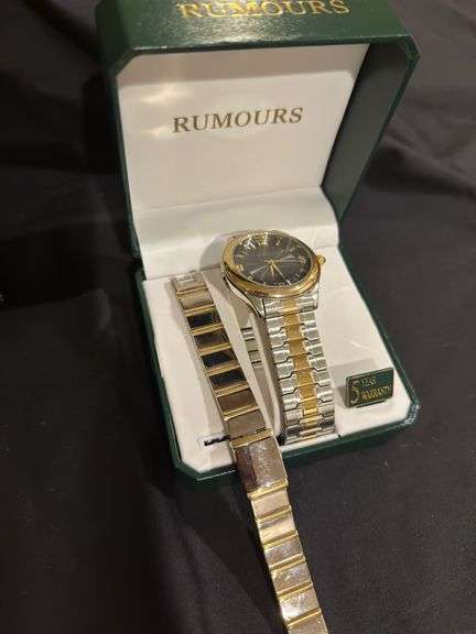 New Rumours watch in box etc - Auction Ohio