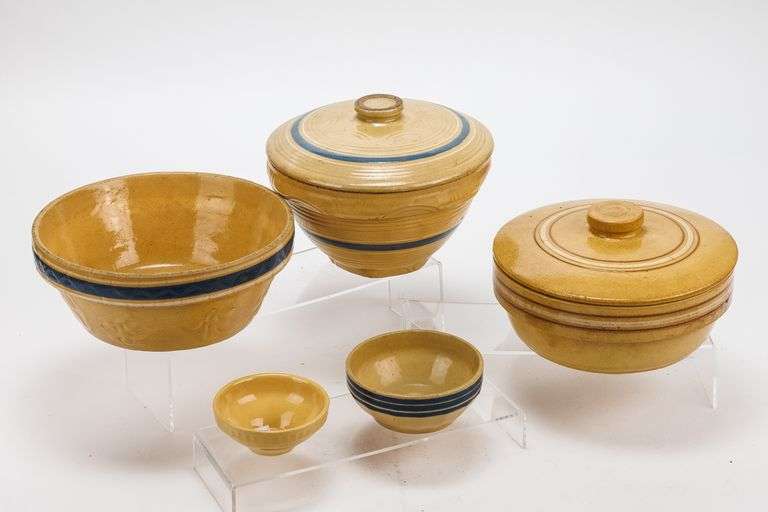 Antique Yellow Ware Grouping - Auction Ohio