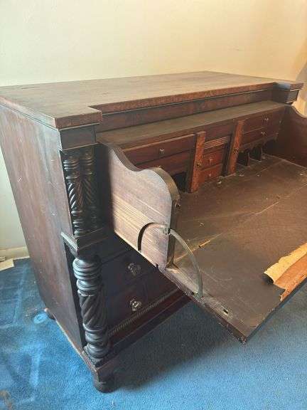 Antq French Butlers desk/chest - Auction Ohio
