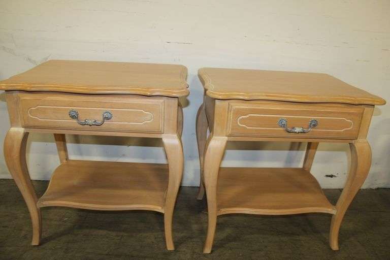 Ethan Allen French Provincial Bedside Tables - Auction Ohio