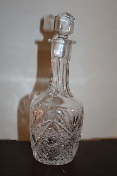 Etched Glass Sherry Decanter - Auction Ohio