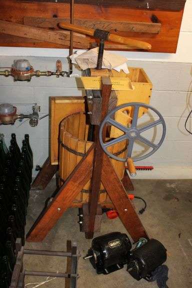Cider Press, Bottles & Racks - Auction Ohio