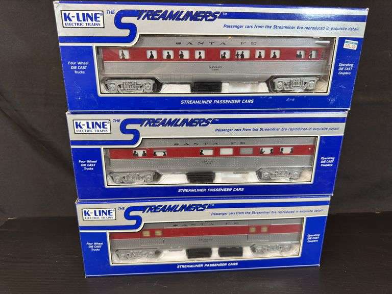 K-Line Streamliner Passenger Cars - Auction Ohio