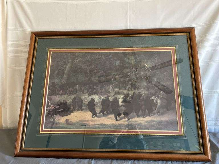 Feasting & Dancing Bears Print - Auction Ohio