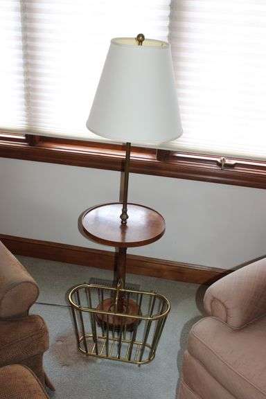 Lamp Table & Magazine Rack - Auction Ohio
