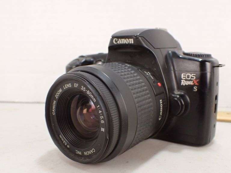 Canon EOS Rebel X S film camera SLR w 35-80 zoom lens 1:4-5.6 III ...