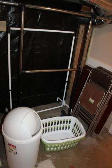 Clothing Rack & Card Table - Auction Ohio