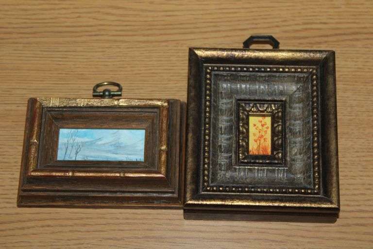 Miniature Framed Painting - Auction Ohio