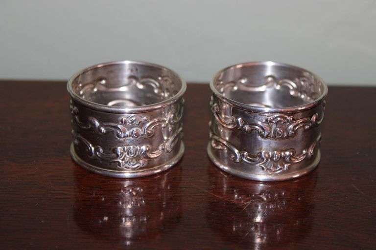 Sterling Napkin Rings - Auction Ohio
