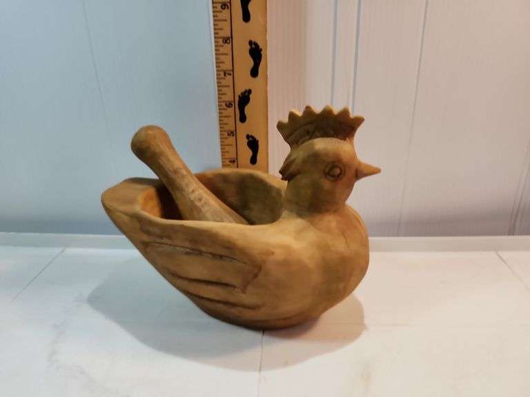 Resin Chicken Mortar And Pestle - Auction Ohio