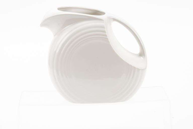 Fiestaware White Pitcher - Auction Ohio