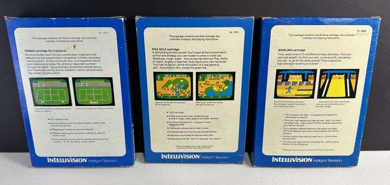 Mattel Intellivision Game Lot Cartridges - Auction Ohio