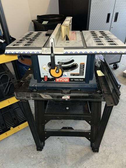 Ryobi 10 inch table saw on stand - Auction Ohio