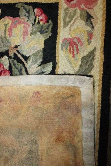 Floral & Fruit Wool Rug - Auction Ohio