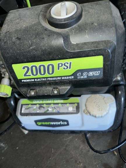 Green Works power washer - Auction Ohio