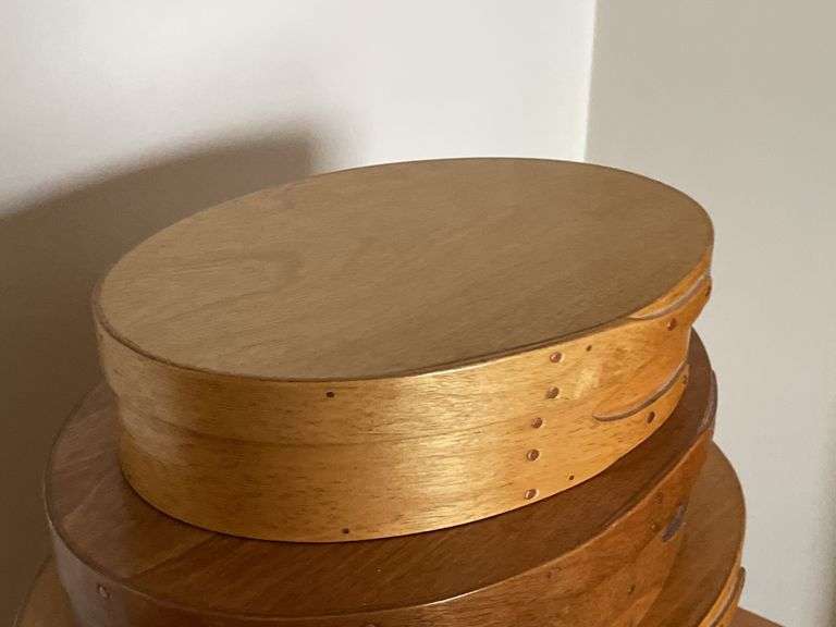 3 Village Woodworkers shaker boxes - Auction Ohio