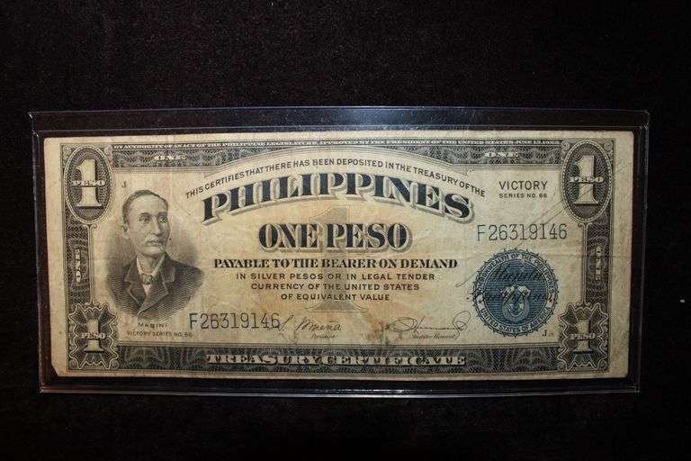 Philippines One Peso Note - Auction Ohio