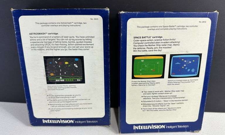 Mattel Intellivision Game Lot Cartridges - Auction Ohio