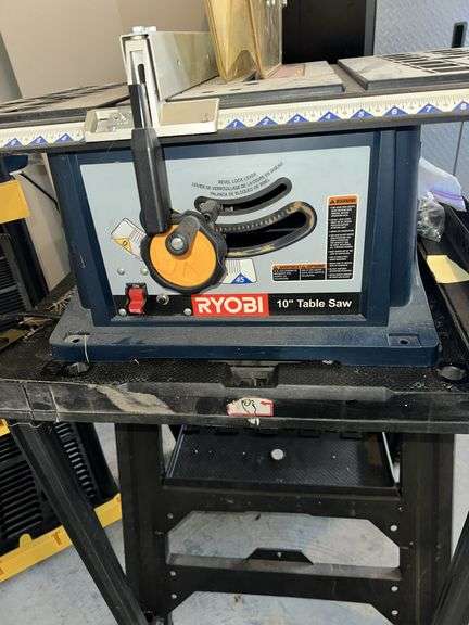 Ryobi 10 inch table saw on stand - Auction Ohio