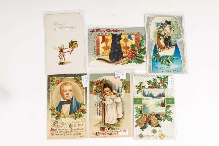 Antique Postcards- Christmas Edition- 1910, 1912 - Auction Ohio