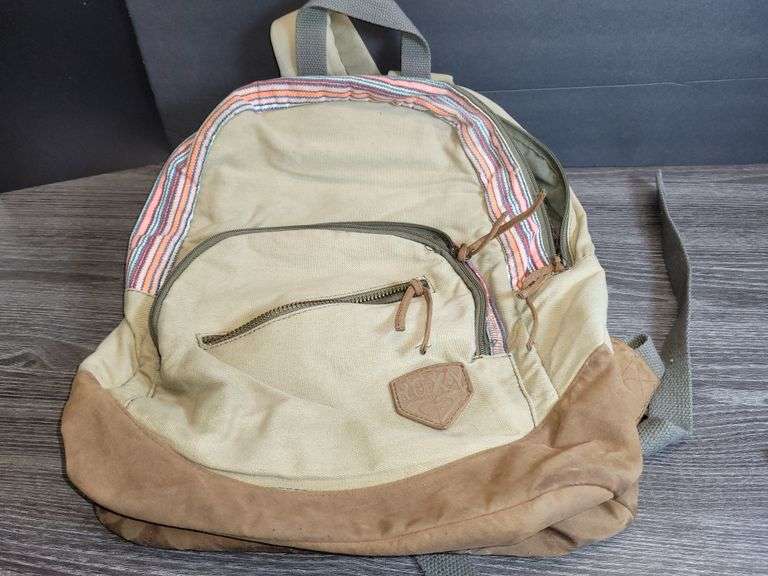 Roxy Book Bag Adjustable Straps - Two Zipper Compartments ... - Auction ...