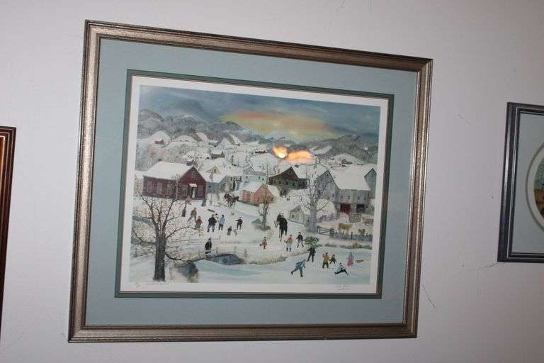 Will Moses "Christmas Recess" Print - Auction Ohio