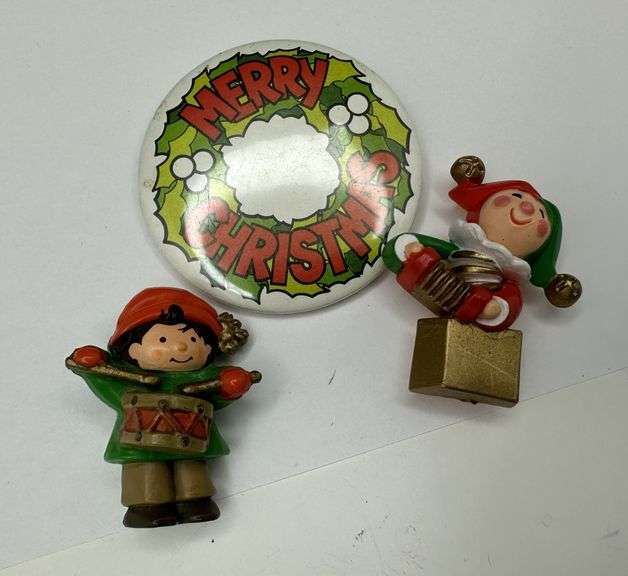 Vintage Holiday Hallmark Christmas Drummer Boy Jack-in-Box Pins ...