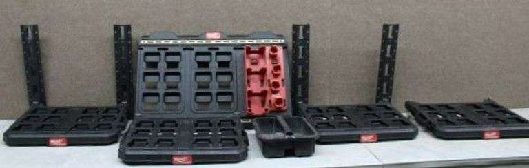 Milwaukee PACKOUT Modular Storage System with Trays and Mounting ...