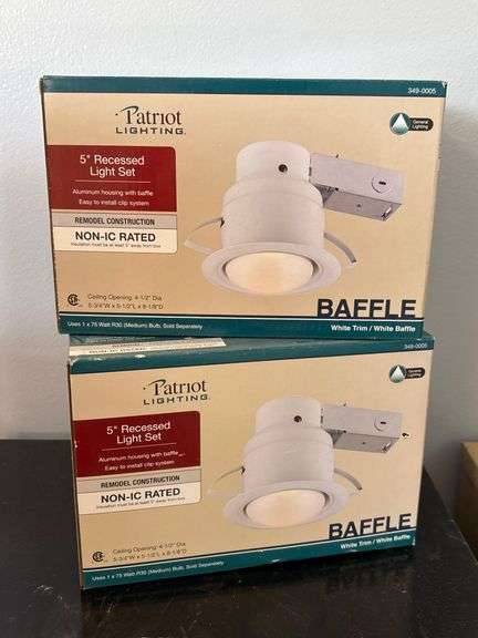 Two Baffle Lights - Auction Ohio