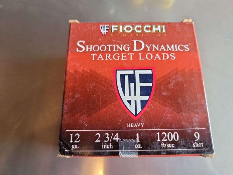 12G. 2.75" Fiocchi Shooting Dynamics Target Loads 1 oz 1200 Ft/Sec 9 ...