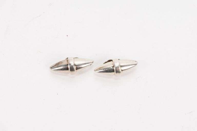 Vintage Designer Zina of Beverly Hills Sterling Earrings - Auction Ohio