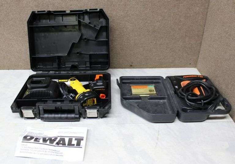 DeWalt DW920 7.2V Cordless Screwdriver and PowerShot Pro Staple Gun ...