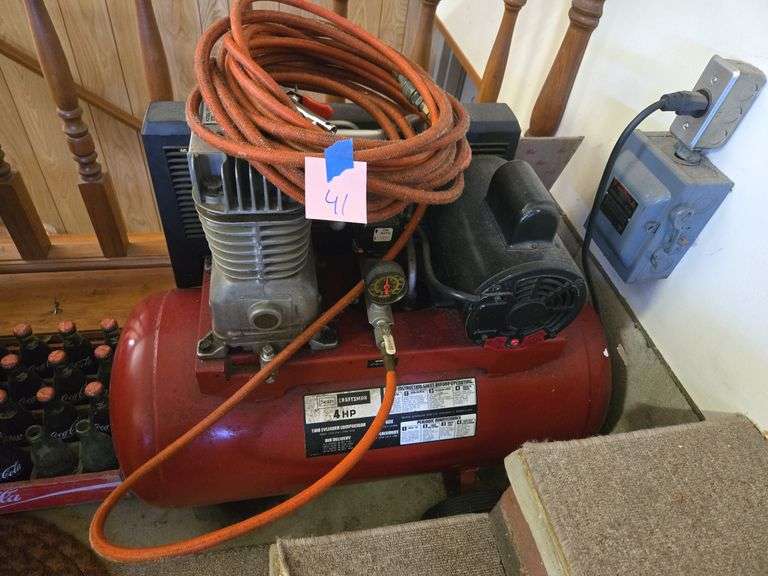 Craftsman brand 4hp. air compressor - Auction Ohio