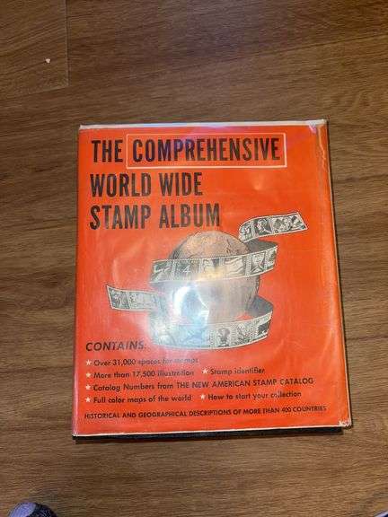 Large stamp album – Comprehensive Worldwide stamp album – partially ...