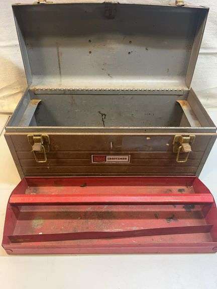 Sears Craftsman Metal Tool Chest with Red Lift-Out Tray - Auction Ohio