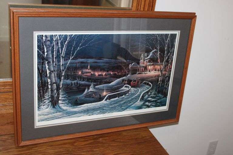 Terry Redlin Winter Landscape Print - Auction Ohio