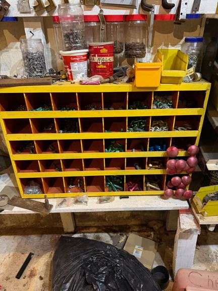 Small Hardware Organizer Cabinet - Auction Ohio