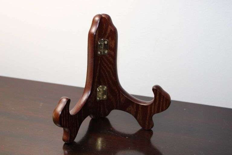 Folding Wooden Display Stand with Hinged Design for Decorative Use ...