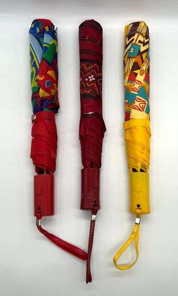 Vintage Native Patterned Umbrellas - Auction Ohio