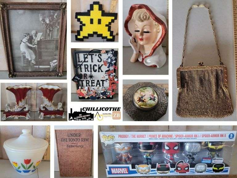 CHILLICOTHE: Antique 14K Gold LaBolt 1920s Ladies Mesh Purse, Funko ...