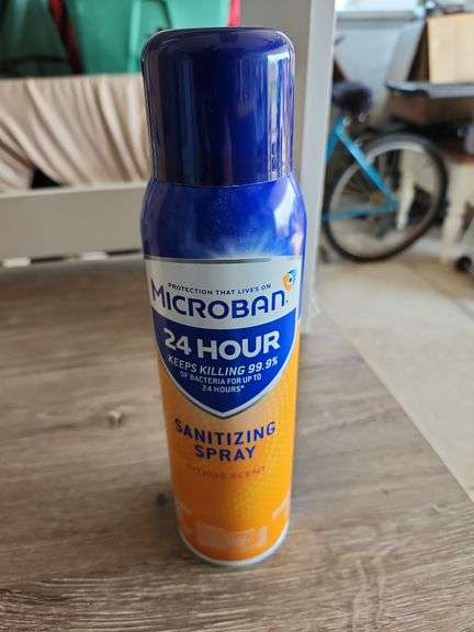 Microban Sanitizing Spray Citrus Scent 15oz. Can - Auction Ohio
